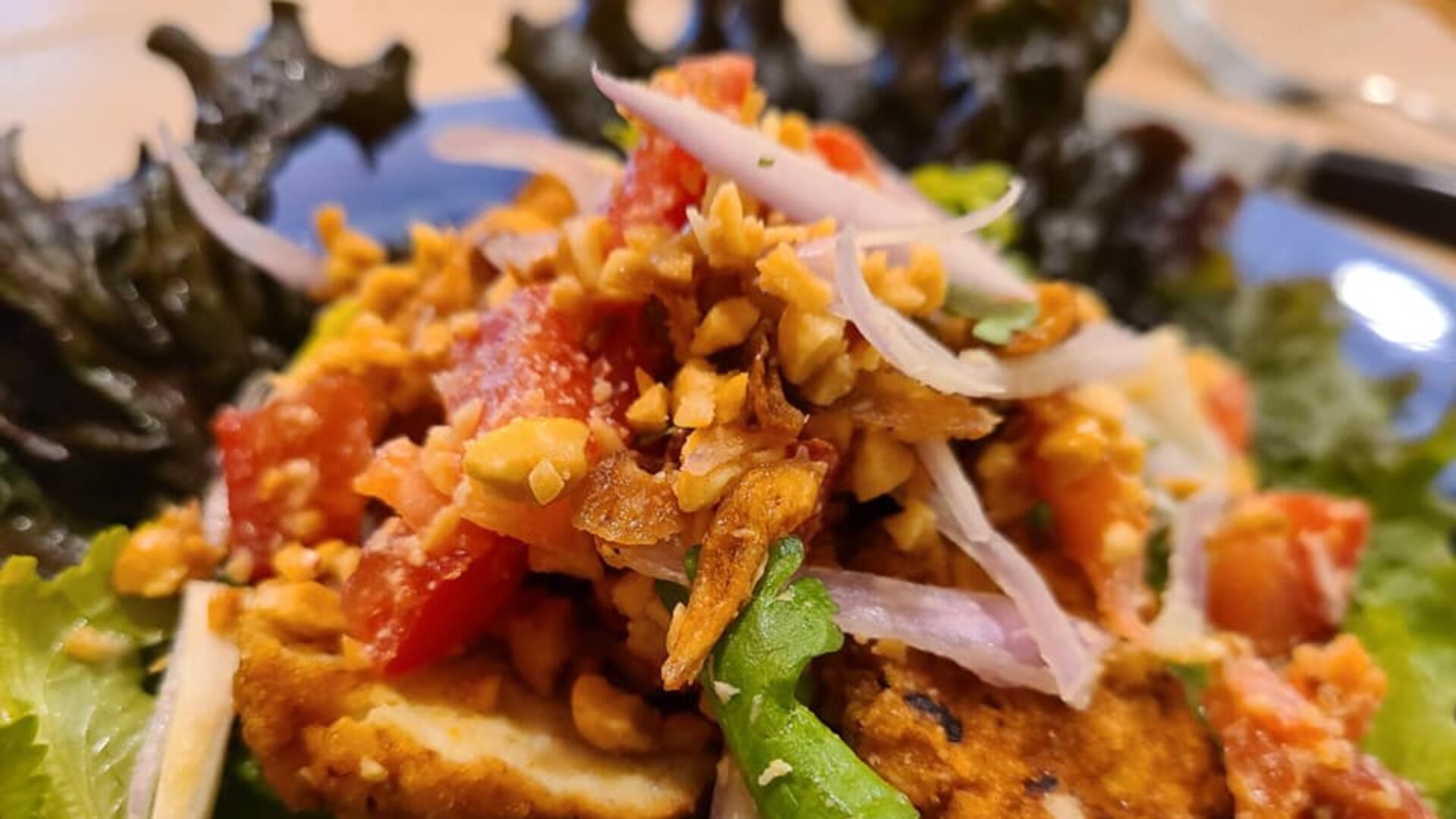 Nga phe thoke (Burmese salad with fish cakes) – Burma – Cooking With Alisa