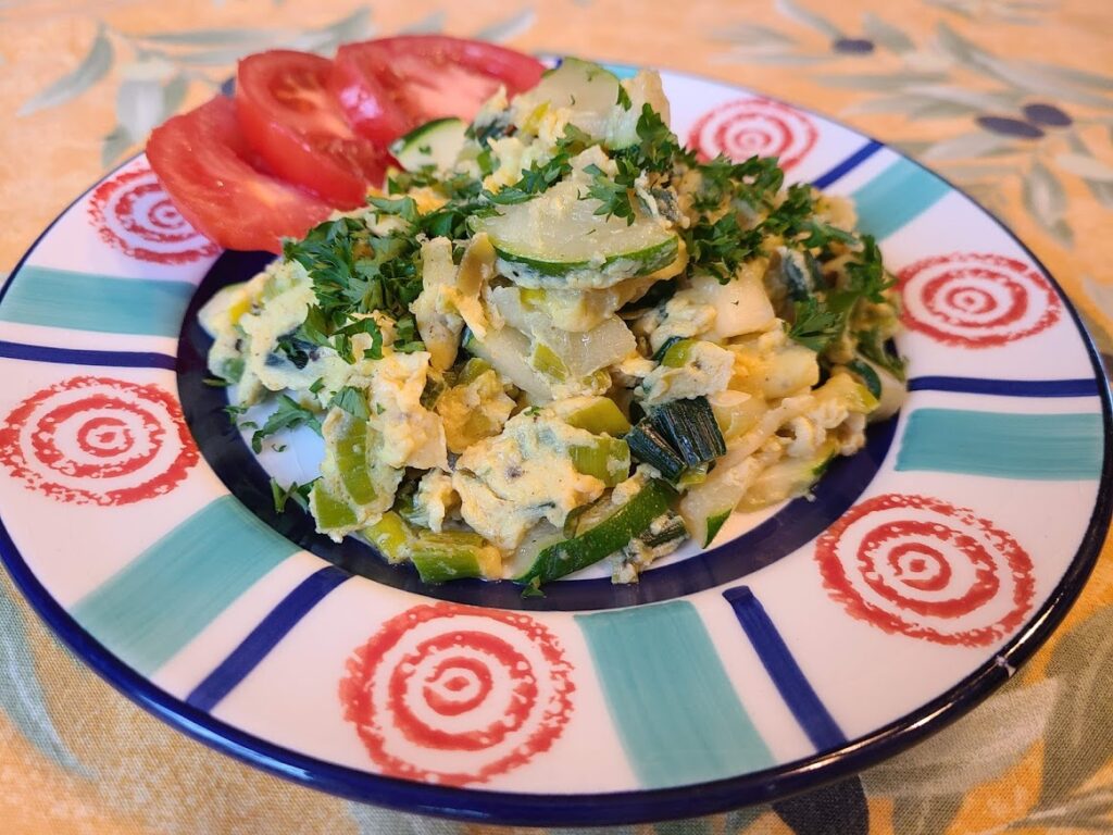 Courgette with Eggs – Cyprus – Cooking With Alisa