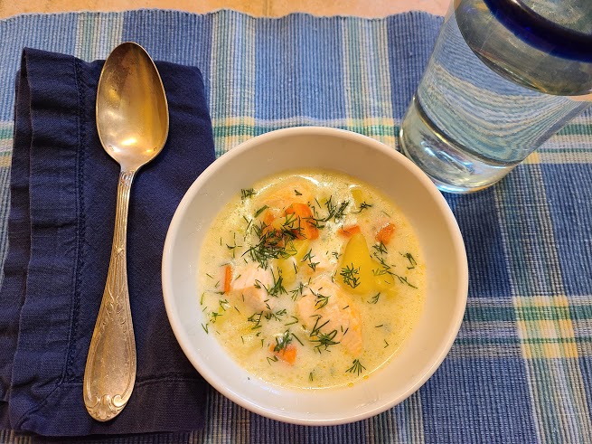 Lohikeitto (Finnish Salmon Soup) – Finland – Cooking With Alisa