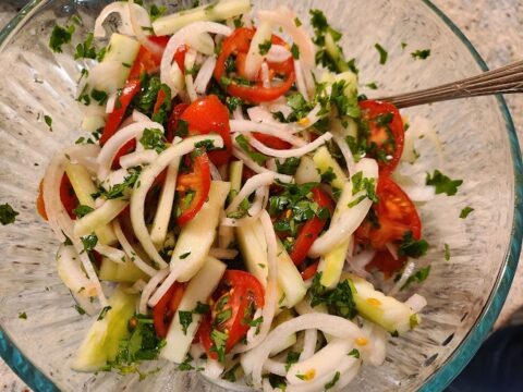 Gabonese Cucumber and Tomato Salad – Gabon – Cooking With Alisa